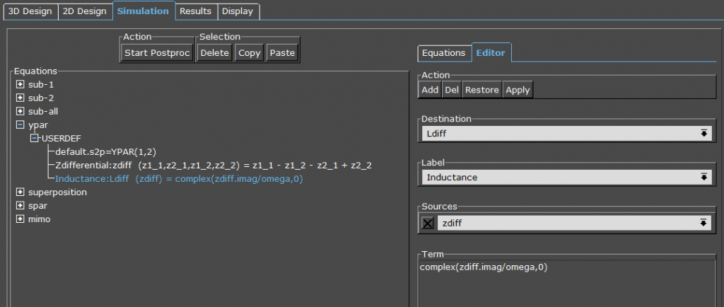 Empire EM: User defined output equation | Dr. Mühlhaus Consulting & Software GmbH